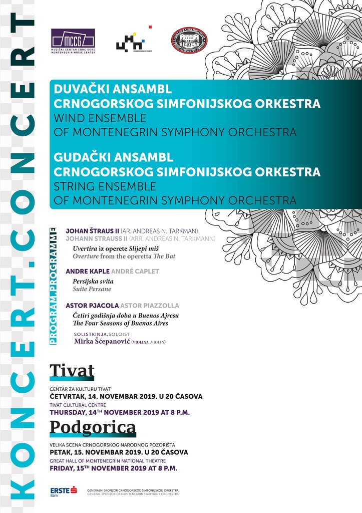 Koncert crnogorskog simfonijskog orkestra na Velikoj sceni