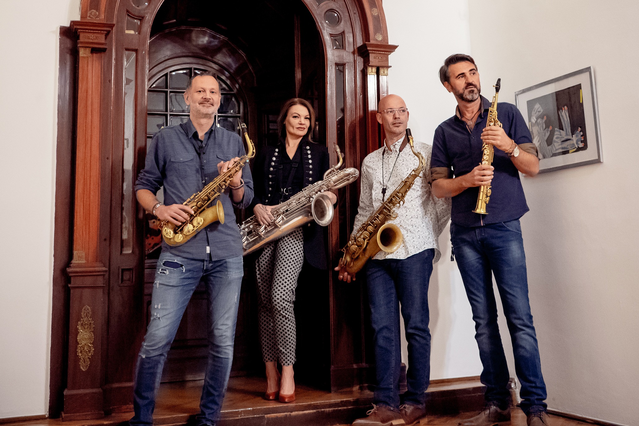 Kvartet saksofona “SUper Sax 4” nastupa u Modernoj galeriji