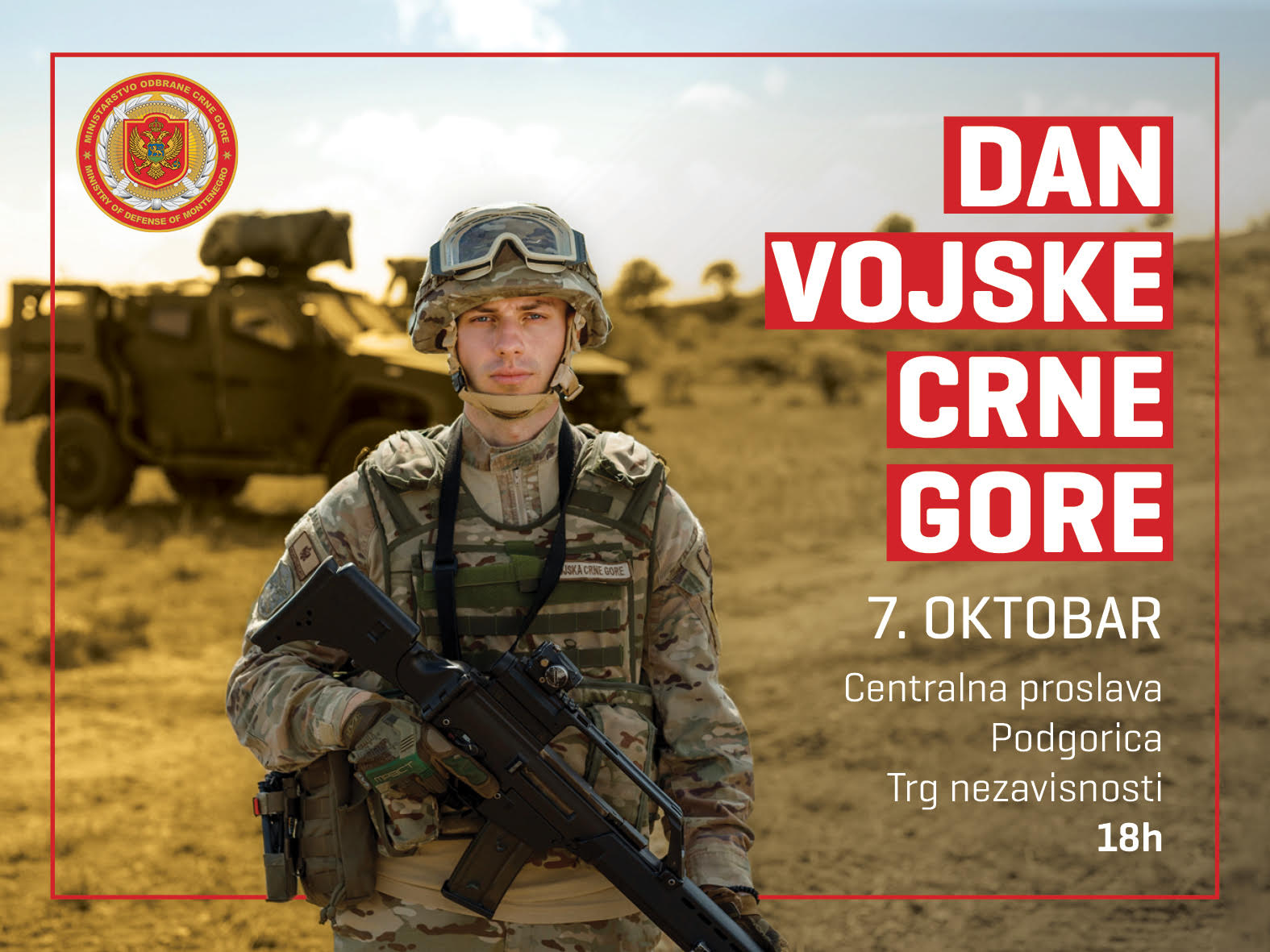 Vojska Crne Gore slavi svoj dan, centralna proslava na Trgu nezavisnosti