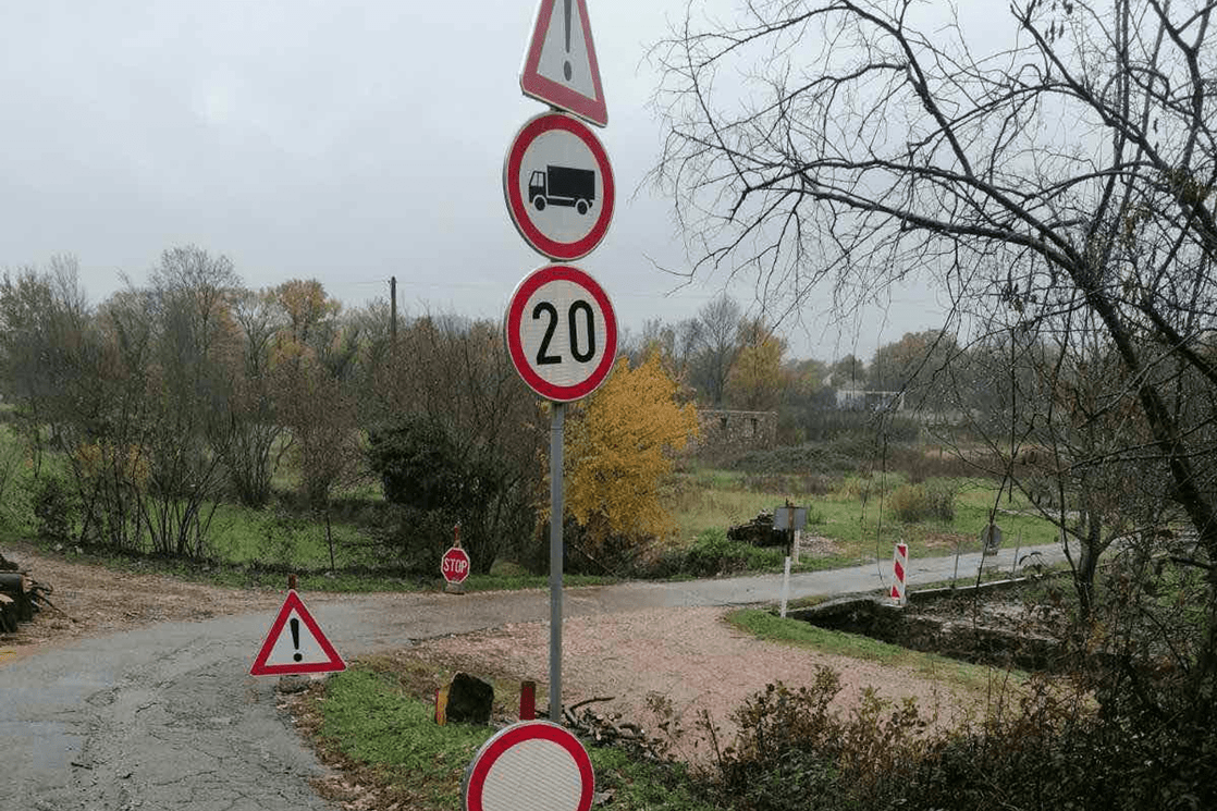 Most preko Širalije na putu Drezga – Đurkovići stavlja se van upotrebe