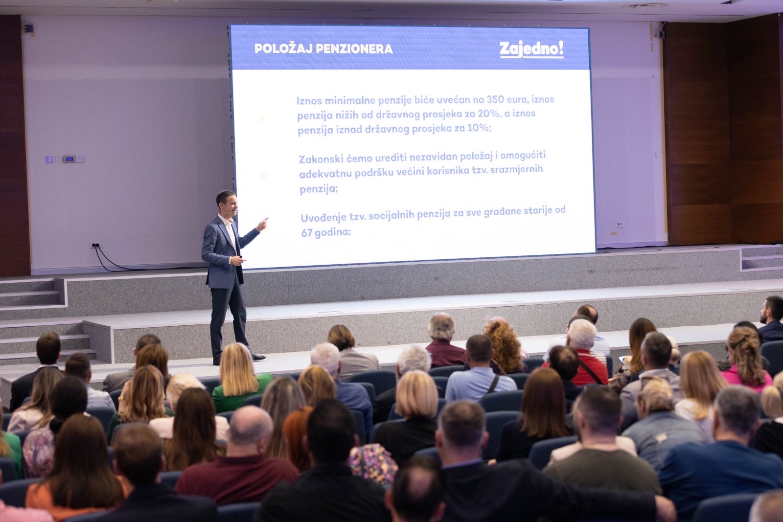 Mugoša: Uvećanje penzija za 20 odsto, podrška korisnicima srazmjernih ...