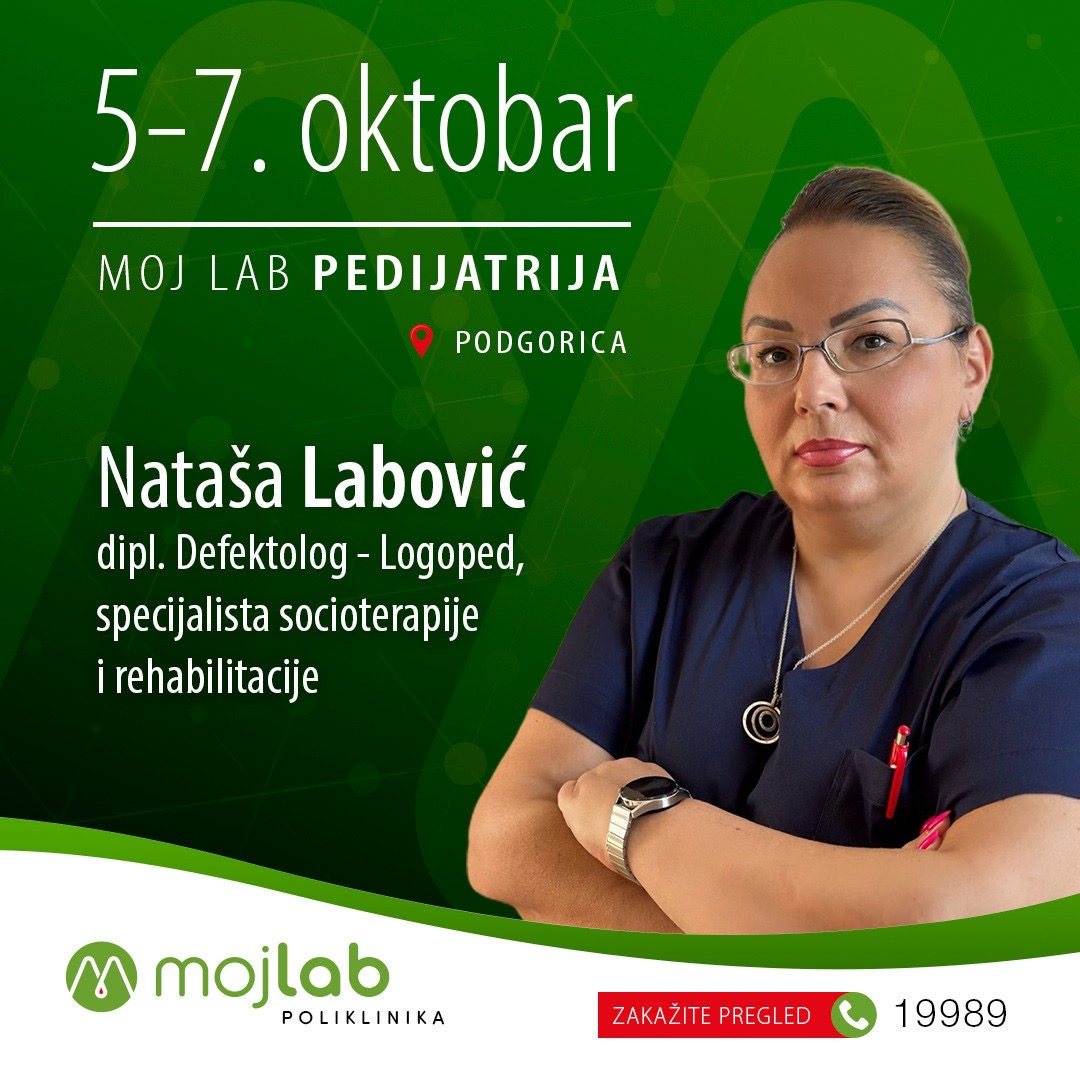 Nataša Labović u Moj Lab Pedijatriji od 5. do 7. oktobra
