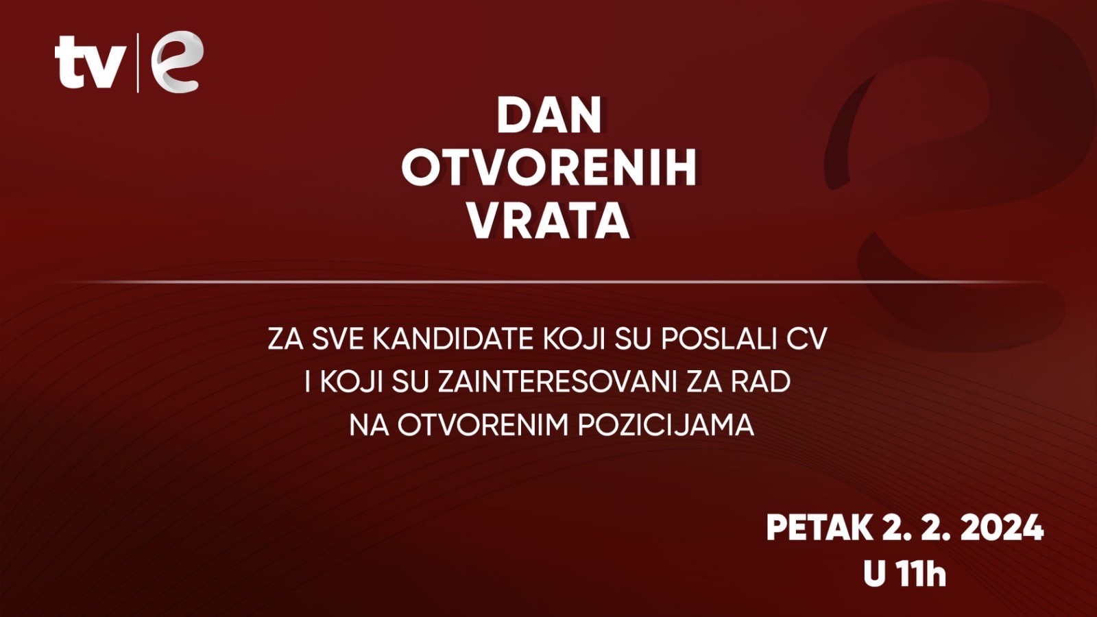 Dan otvorenih vrata u Televiziji E