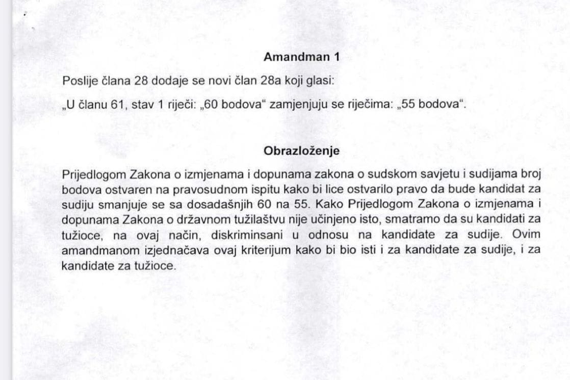 Ovo je amandman zbog kojeg je Vlada ‘zamijenila’ Milovića