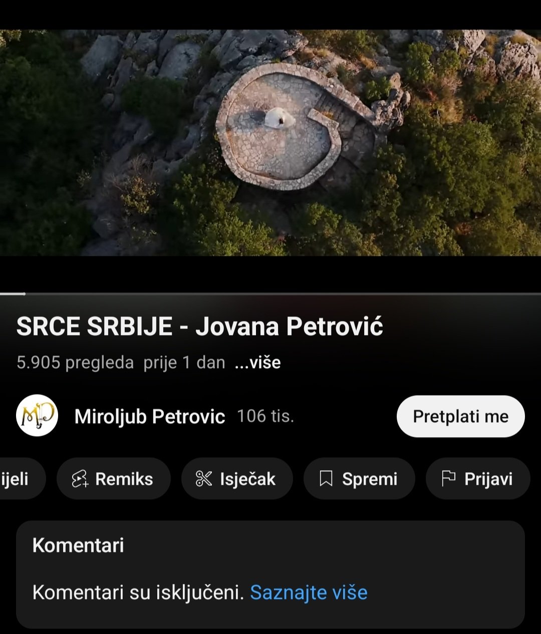 NOVI POKUŠAJ POSRBLJAVANJA CG: Sramni spot objavljen na Youtube ...