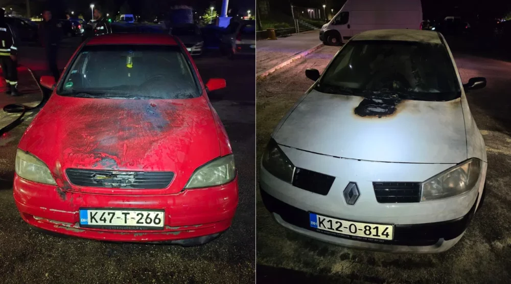 Nikšić: Nakon izbornog skupa liste Marka Kovačevića gorjela dva vozila ...