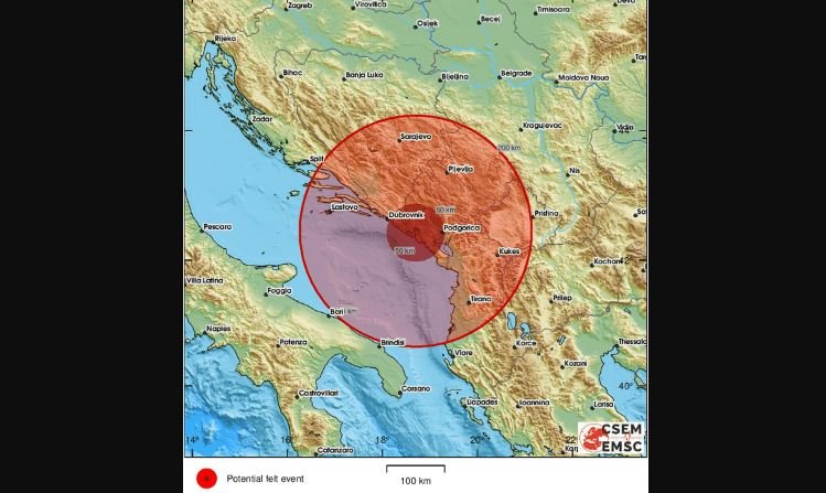 Zemljotres u Crnoj Gori