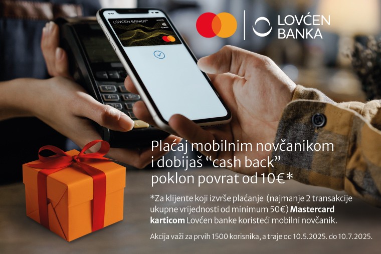 Poklon povrat novca za korisnike mobilnih novčanika