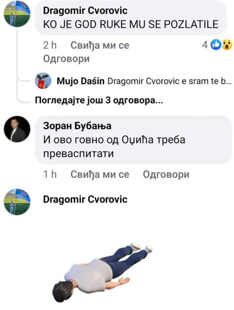 Prekršajna prijava protiv Bubanje koji je prijetio Odžiću na Facebook-u