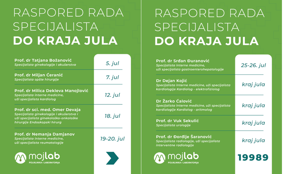 Moj Lab nastavlja da okuplja vrhunske specijaliste