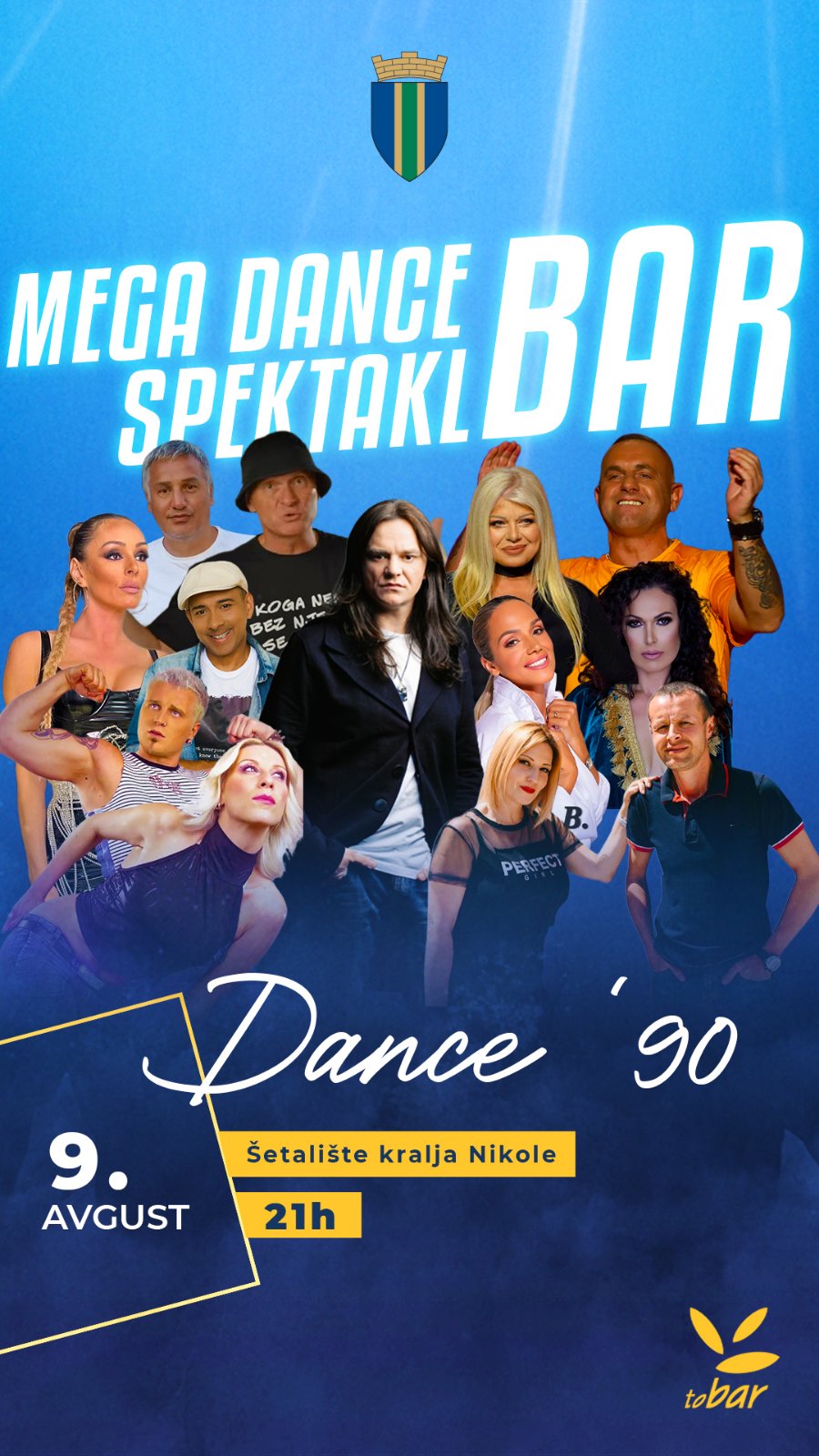Muzički karavan 90-ih stiže u Bar – ,, MEGA DANCE SPEKTAKL BAR ‘90